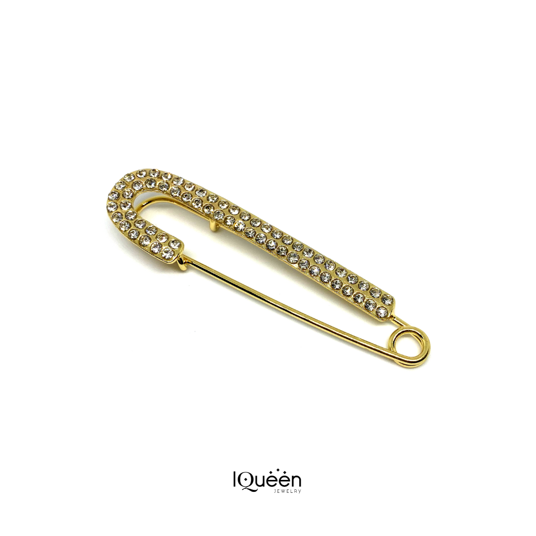 Broche – Shiny Pin – Dorado y Blanco - IQUEEN